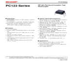 PC123 Series datasheet & applicatoin notes - Datasheet Archive