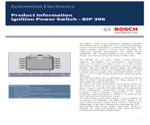 IC BOSCH 30639 datasheet & application notes - Datasheet Archive